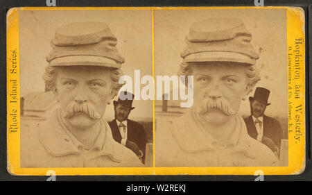 Bust of Statue for the Antietam Monument, at R.I. Granite Works, with ...
