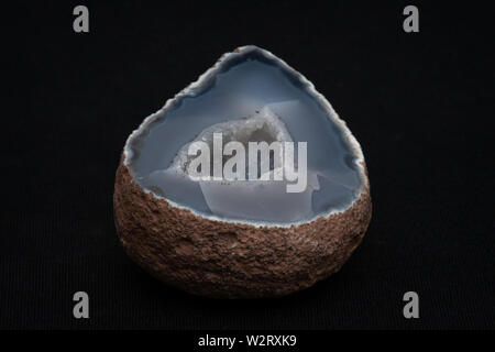 Geode blue colorful color gemstone precious mineral cut open Stock ...