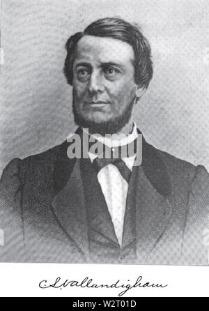 Clement Vallandigham. Portrait of the American lawyer and politician ...