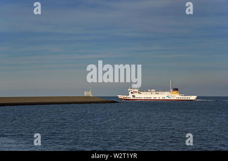 "Muensterland", ferry to the island of Borkum, of Ems AG, route Borkum ...
