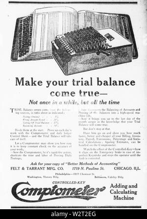 Comptometer ad 1917 (9 Stock Photo - Alamy
