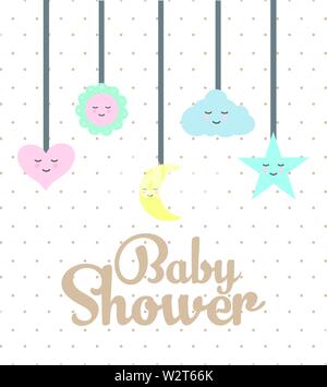 mobile pendant baby toy accessory vector illustration design Stock ...