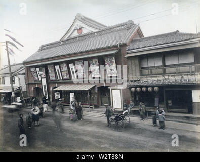[ 1890s Japan - Japanese Theater in Tokyo ] — Managed by the legendary ...