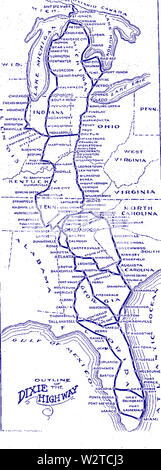 Dixie Highway Map Stock Photo - Alamy