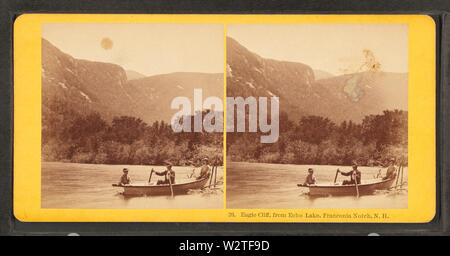 Eagle Cliff, from Echo Lake, Franconia Notch, by Kilburn Brothers Stock ...