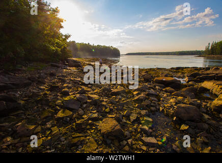 Tidal Falls Preserve, Maine Stock Photo - Alamy