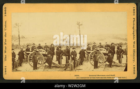 General Sherman and staff. (Group portrait taken on July 18, 1864.), by ...