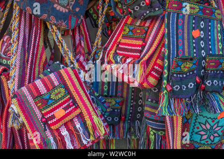 Hand crafted, woven souvenirs for sale at the Mangyan Village near ...