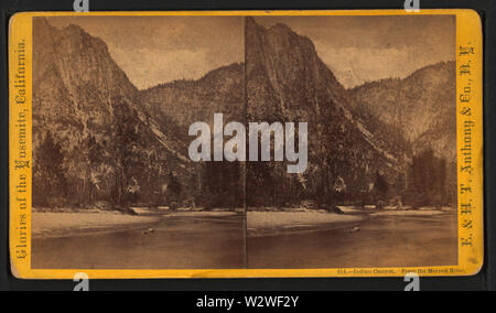 Indian Canyon, from the Merced River by E. & H. T. Anthony & Co ...
