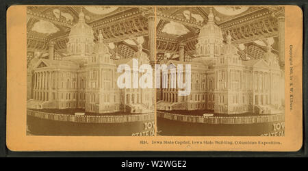 Iowa State Capitol, Iowa State building, Columbian Exposition by B.W ...