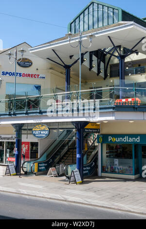 Fleet Walk Shopping Mall Torquay Devon England Stock Photo - Alamy