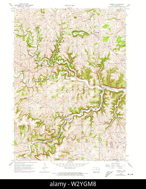 Sherrill, Iowa, map 1956, 1:24000, United States of America by Timeless ...