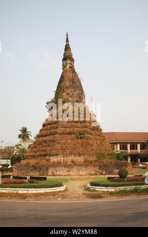 Black Stupa, That Dam in Vientiane, Laos Stock Photo - Alamy