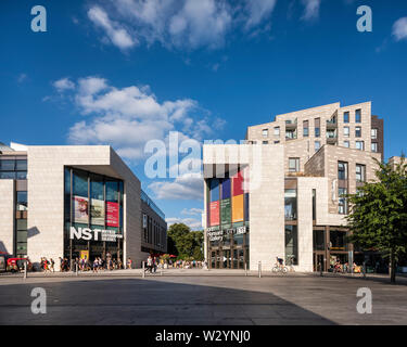 Southampton Guildhall Square and Arts Quarter in black and white ...