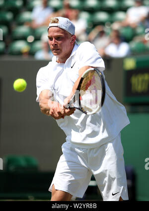 Anton Matusevich on day ten of the Wimbledon Championships at the All ...