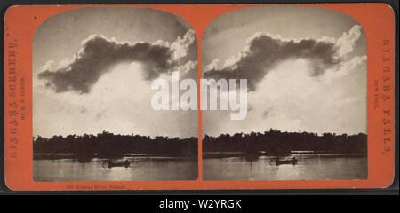 Niagara River, sunset, by Curtis, George E, d 1910 7 Stock Photo - Alamy