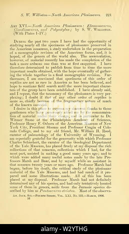North American Plesiosaurs Elasmosaurus, Cimoliasaurus, and ...