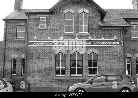 Llanfairpwllgwyngyll is a small village on Anglesey, Wales Stock Photo ...
