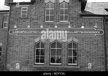 Llanfairpwllgwyngyll is a small village on Anglesey, Wales Stock Photo ...