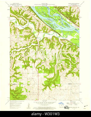 IA Turkey River 175648 1957 24000 Inverted Restoration Stock Photo - Alamy