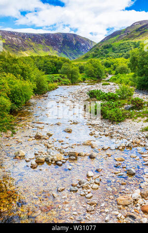 River in Catacol, Isle Of Arran, Firth of Clyde, Scotland, UK Stock ...