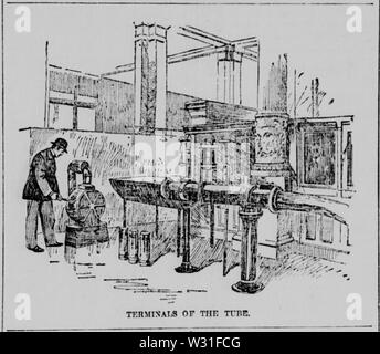 The pneumatic tube mail Stock Photo - Alamy