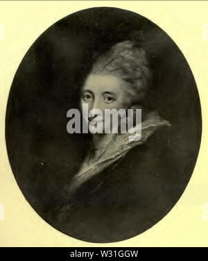 The portrait of Mrs. Thrale at the age of 40, painted by Sir Joshua ...