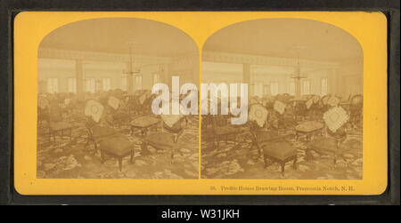 Profile House, Drawing Room, Franconia Notch, N.H, by Kilburn Brothers ...