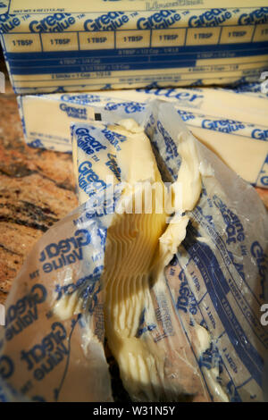 sticks of real butter in the USA United States of America Stock Photo ...