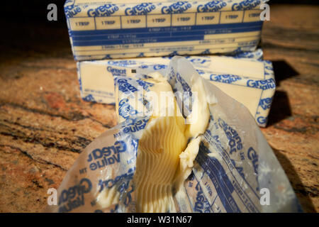 sticks of real butter in the USA United States of America Stock Photo ...