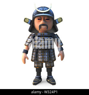 Japanese Samurai 3d render illustration Stock Photo - Alamy