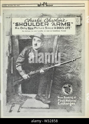 SHOULDER ARMS, Charlie Chaplin, 1918 Stock Photo - Alamy