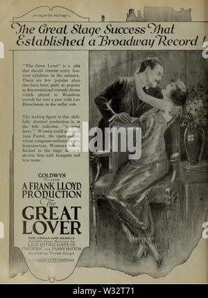 'The Great Lover' (1920) is a silent film starring Pola Negri ...