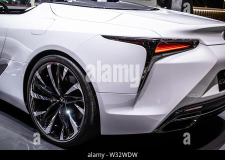 GENEVA, SWITZERLAND - MARCH 6, 2019: Lexus RC 300h car showcased at the ...