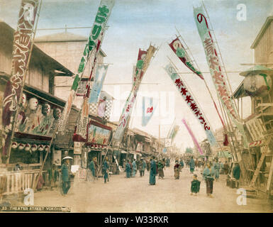 [ 1890s Japan - Japanese Theater in Tokyo ] — Managed by the legendary ...