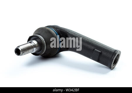 Automobile steering rod tip isolated on a white background Stock Photo ...