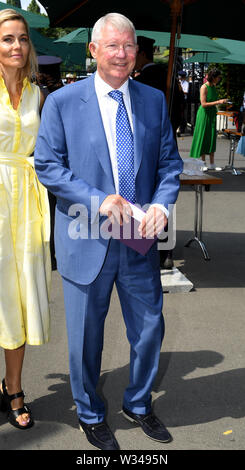 Sir Alex Ferguson on day eleven of the Wimbledon Championships at the ...
