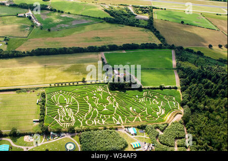 The 2019 York Maze in York, created from over one million living ...
