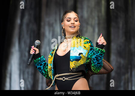 Mabel performs during the TRNSMT festival at Glasgow Green, Scotland ...