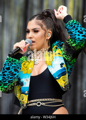 Mabel performs during the TRNSMT festival at Glasgow Green, Scotland ...