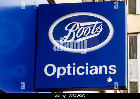 Boots Opticians sign Stock Photo - Alamy
