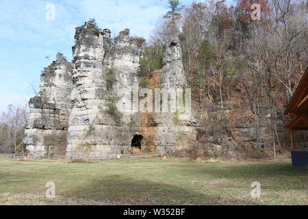 Natural Chimneys, Virginia Stock Photo - Alamy