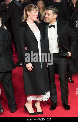 Elvira Lind and her partner Oscar Isaac attend the 'Star Wars: The Last ...