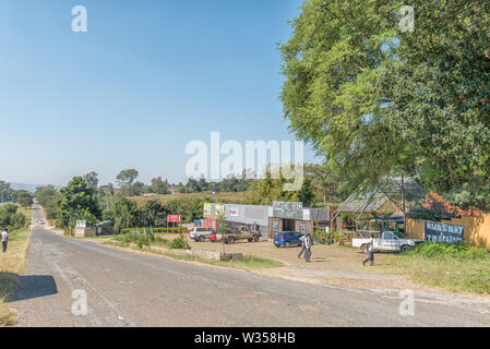 BADPLAAS, SOUTH AFRICA - MAY 2, 2019: Entrance to the Badplaas Forever ...