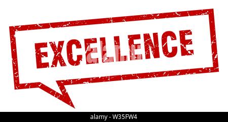 excellence sign. excellence square speech bubble. excellence Stock ...