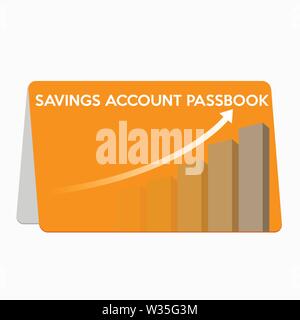 Saving account passbook flat design Stock Vector Image & Art - Alamy