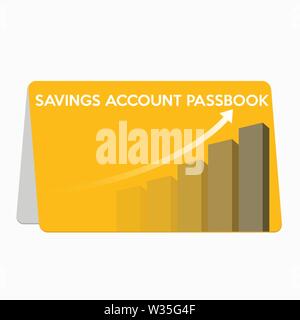 Saving account passbook flat design Stock Vector Image & Art - Alamy