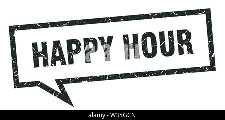 square grunge black happy hour specials stamp Stock Vector Image & Art ...