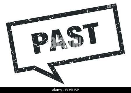 past sign. past square speech bubble. past Stock Vector Image & Art - Alamy