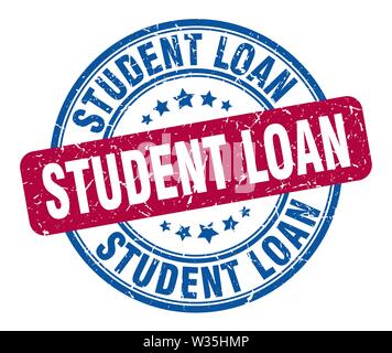 student loan blue round stamp Stock Vector Image & Art - Alamy